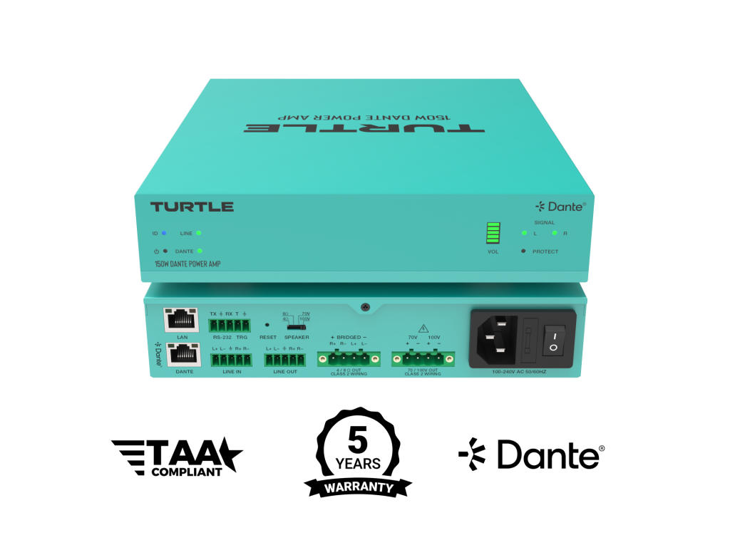 Dante Power Amp 150 – Turtle AV