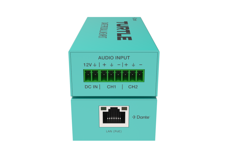 Dante® Pro 2CH Analog Line Input Converter – Turtle AV